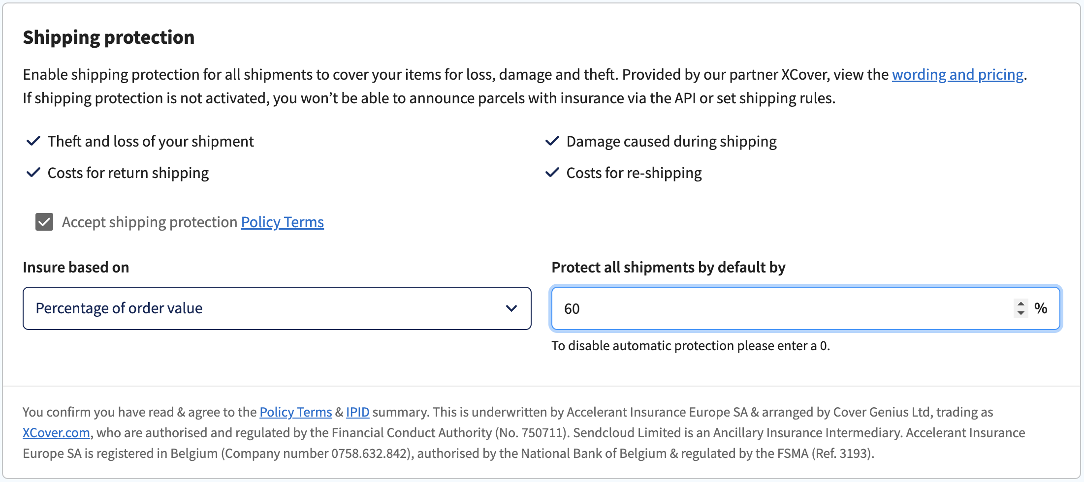How to set up your default shipping settings – Sendcloud Help Center